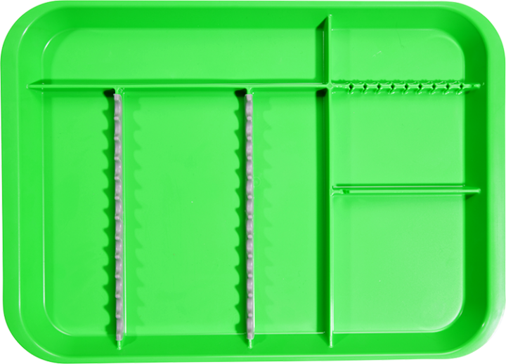 Bandeja con división B-LOK verde neón | Mediteksa Store